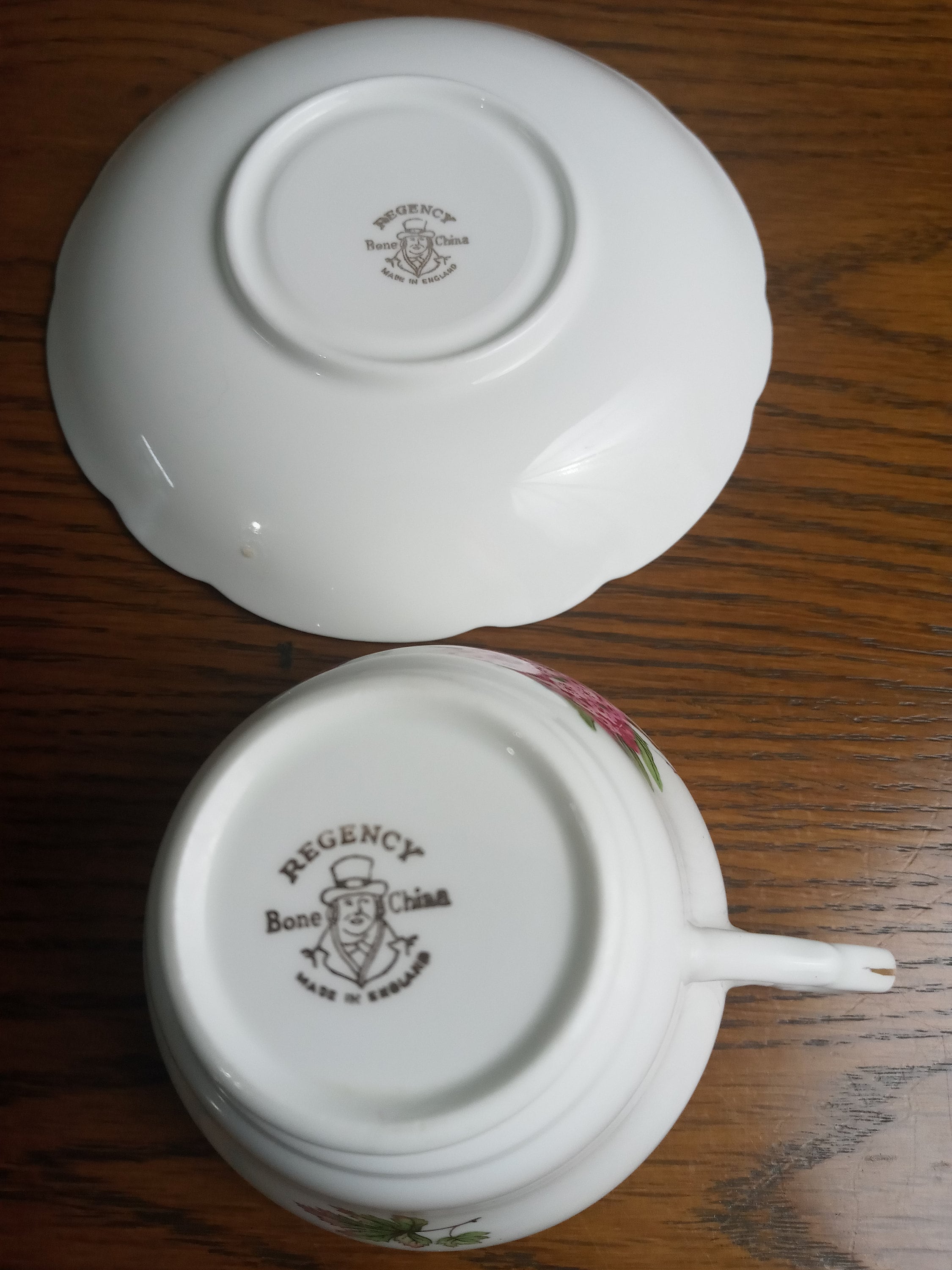 Vintage Regency Bone China Tea Cup & Saucer Made in England - Etsy