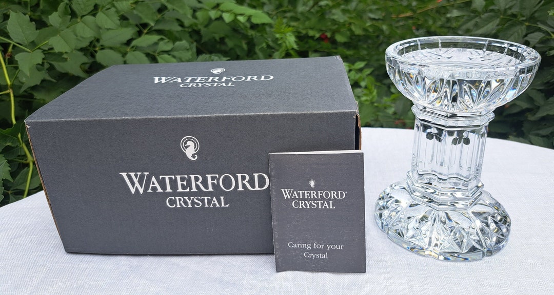 Waterford Crystal Bethany Pillar Candleholder With Box Made in Ireland ...