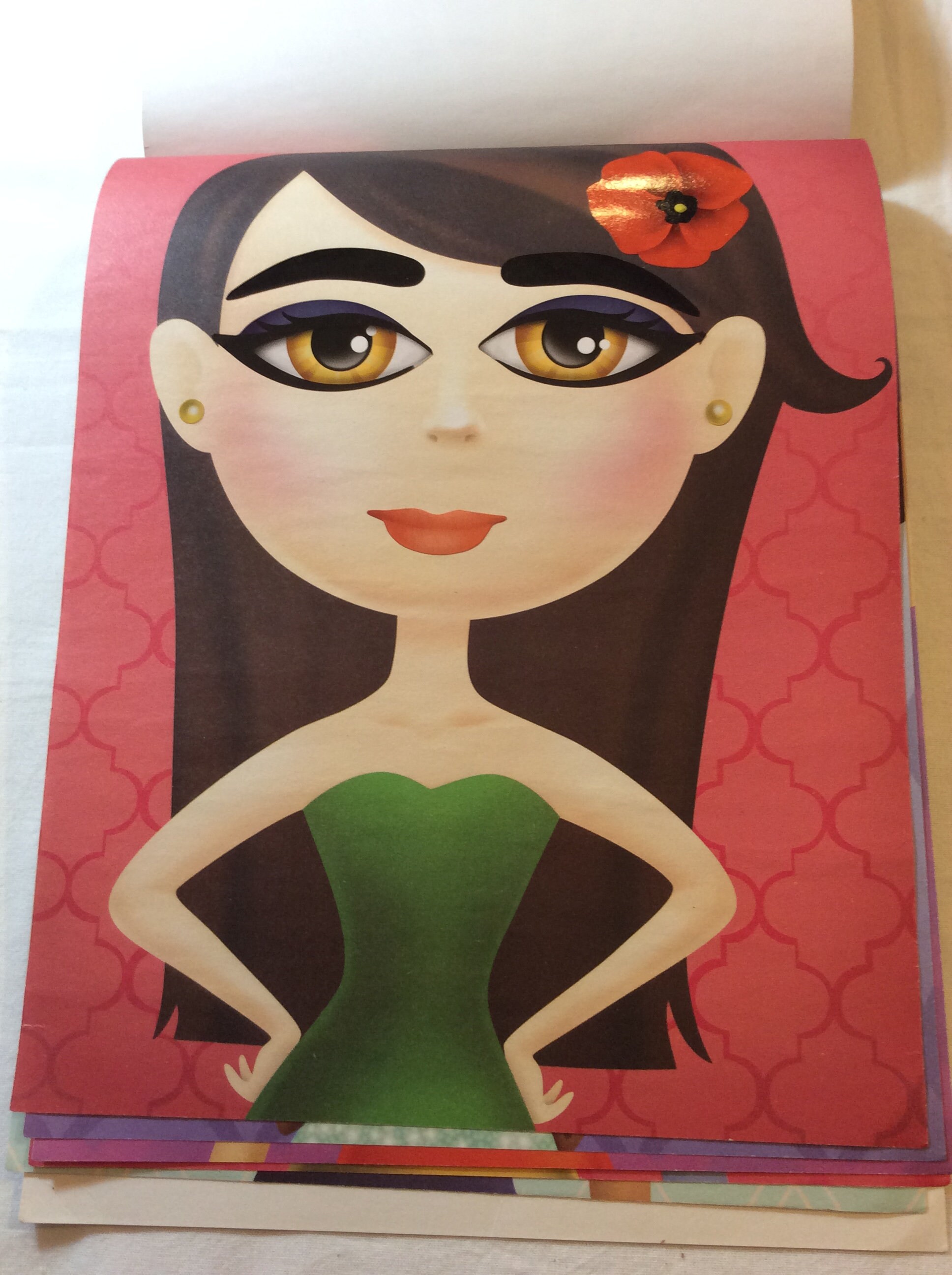 Fashion Diva Sticker Face Book | Etsy