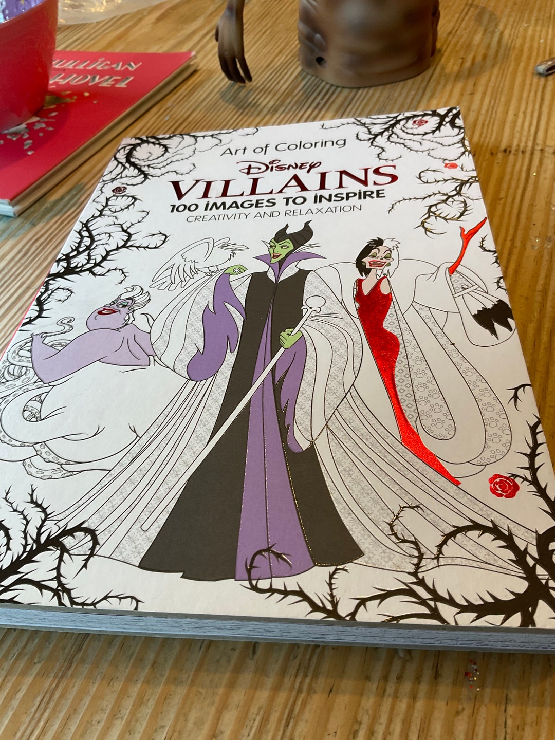 Disneys Villains Art of Coloring Book - Etsy