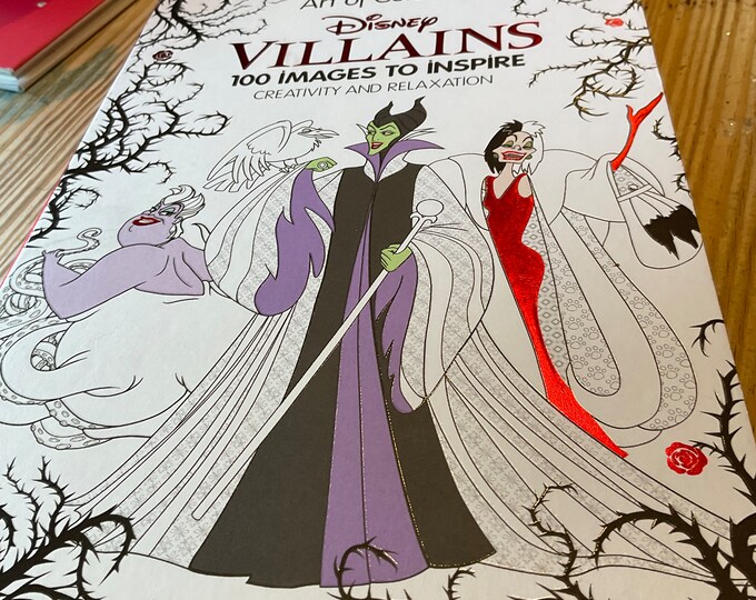 Disney’s Villains Art of Coloring Book - Etsy