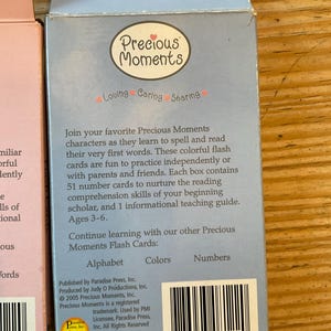 COLORS Flash Cards Precious Moments - Etsy