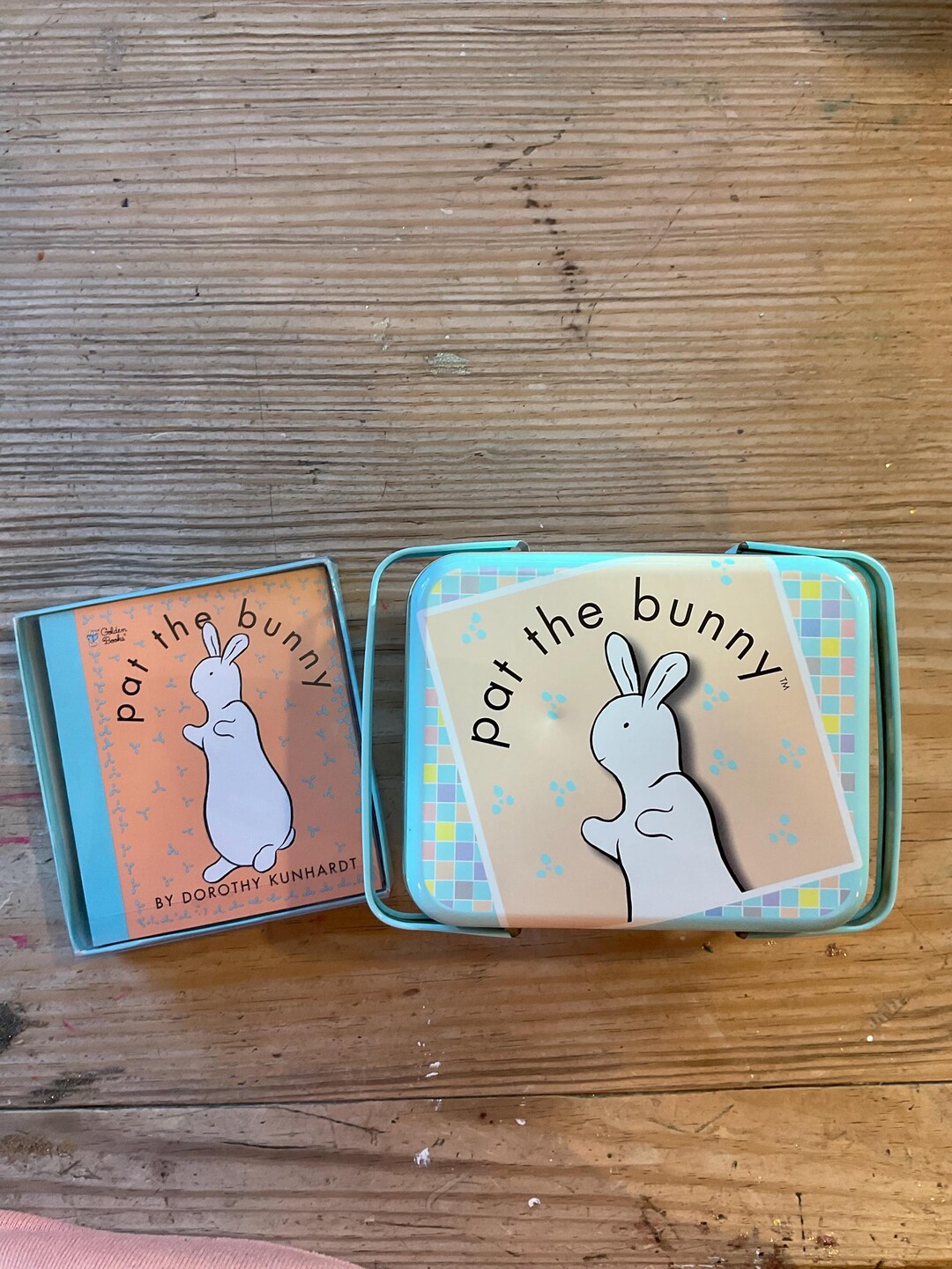 Pat the Bunny Metal Container and Pat the Bunny Book - Etsy