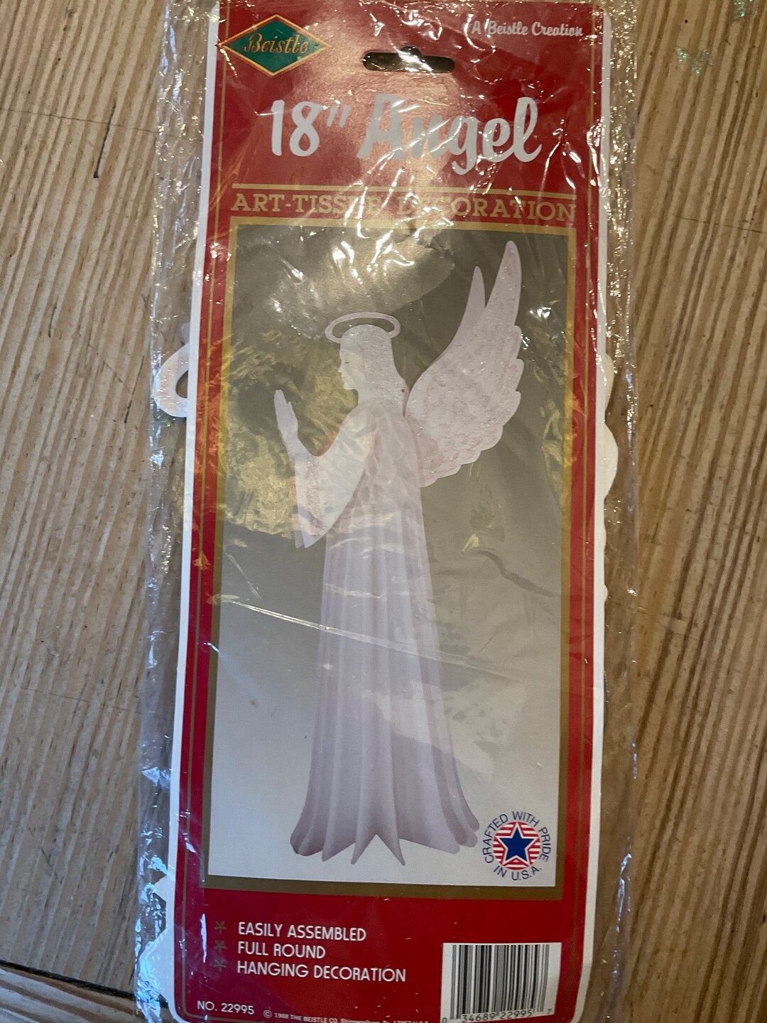 1988 Beistle Co. 18” Hanging Christmas Angel - Etsy