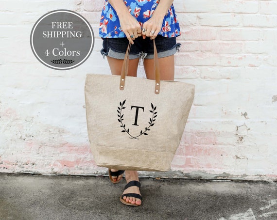 Monogrammed Tote Bag Unique Gift for Bridesmaids | Etsy