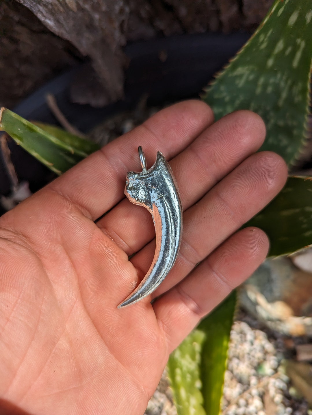 Velociraptor Killing Claw Silver Jewelry Pendant Necklace - Etsy