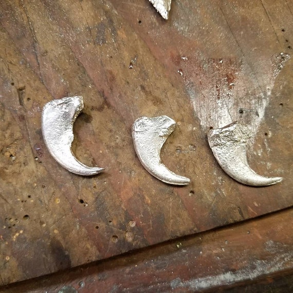 Sterling silver bear claws | Etsy