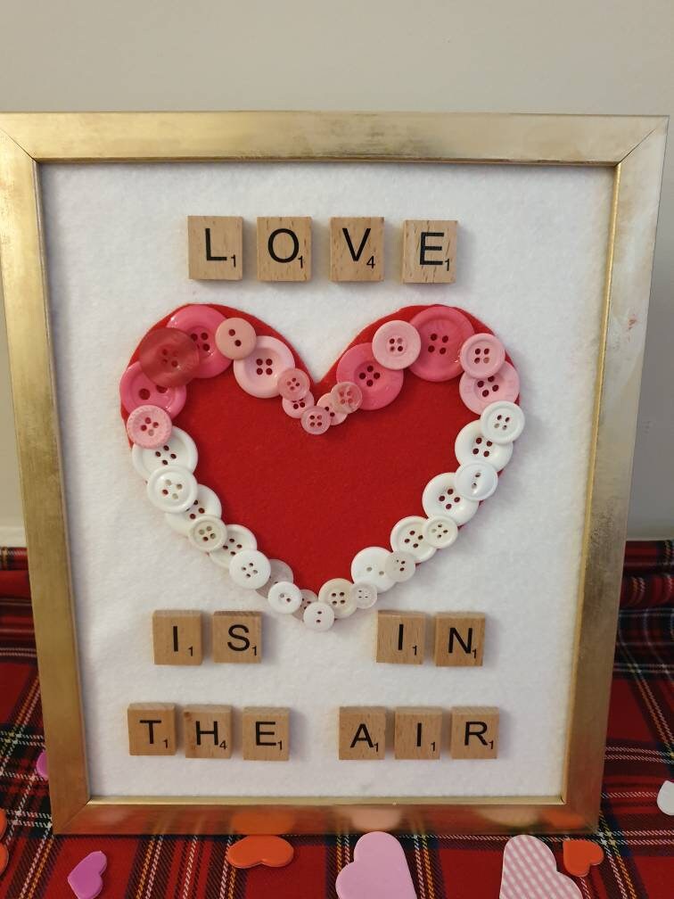 Love is in the Air Valentine's Day Quote Cute Gift Idea - Etsy