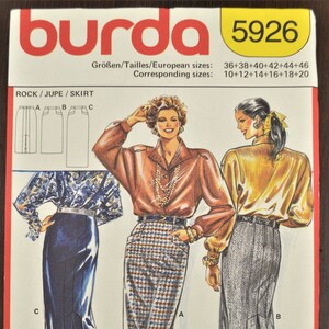 Vintage Sewing Pattern: Burda 5926, Sizes 10 - 20 - Etsy