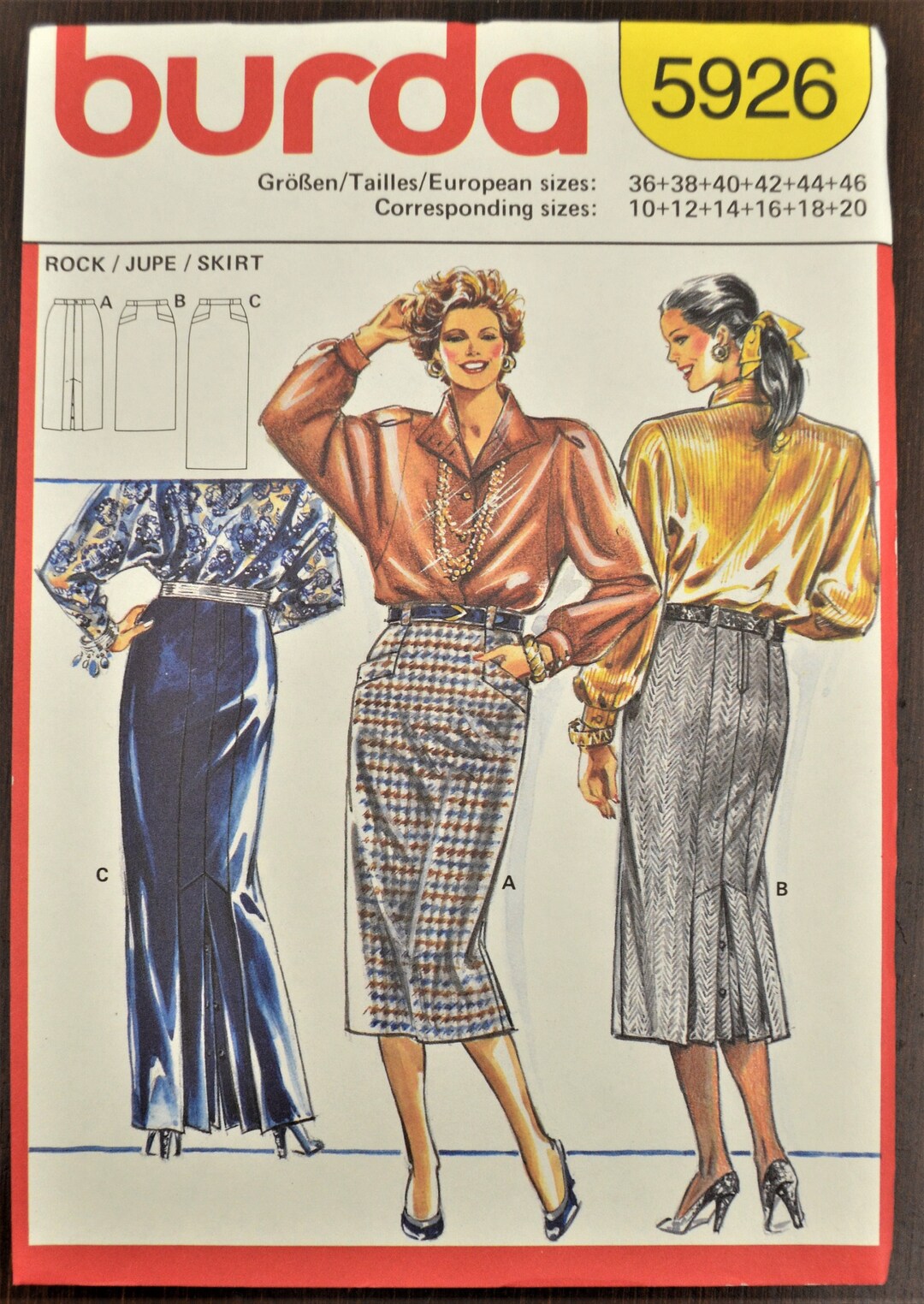 Vintage Sewing Pattern: Burda 5926, Sizes 10 - 20 - Etsy