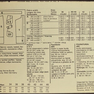 Vintage Sewing Pattern: Burda 5926, Sizes 10 - 20 - Etsy