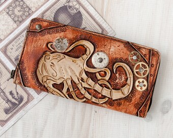 Steampunk wallet | Etsy