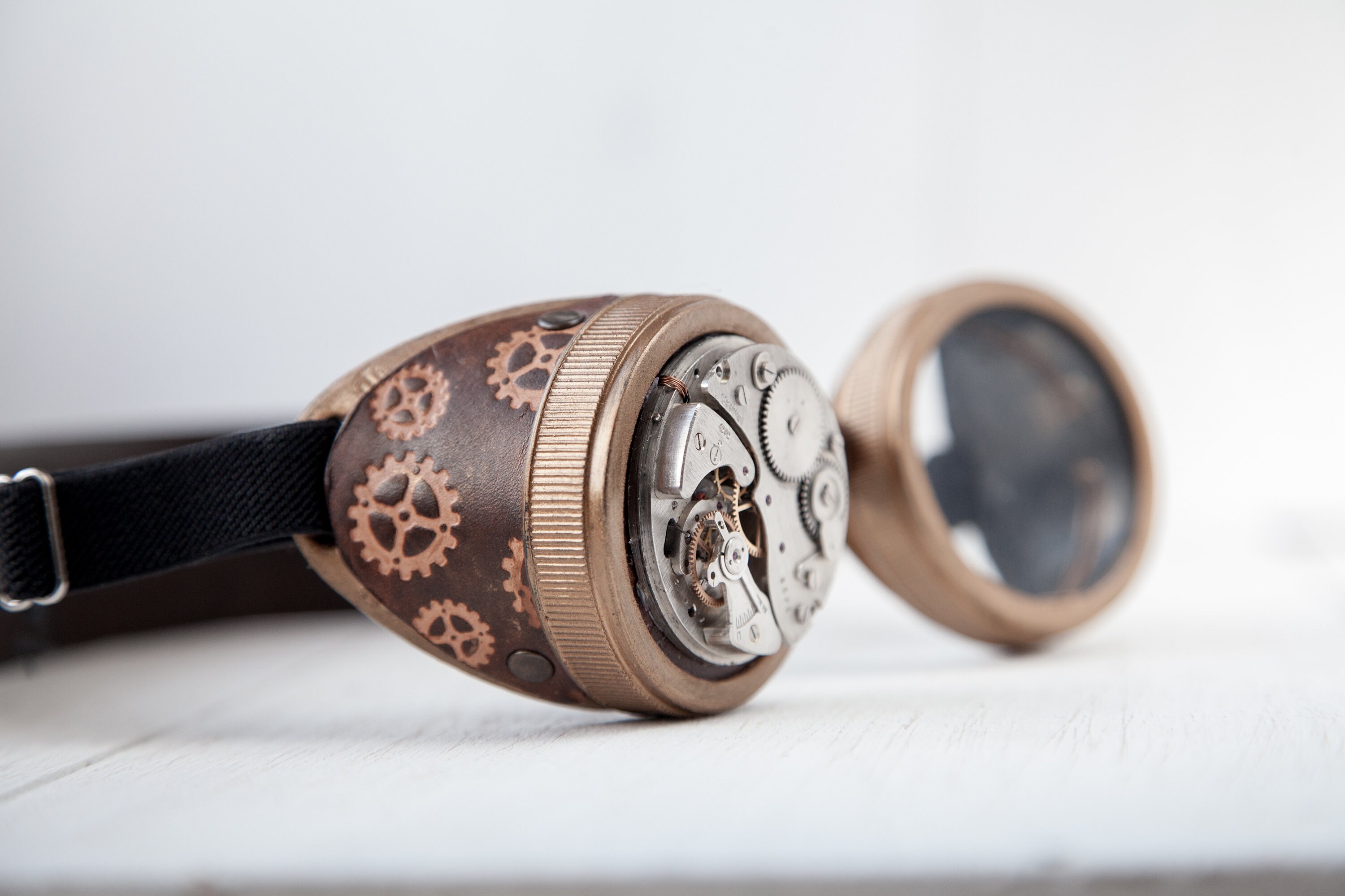 Steampunk glasses with with parts from old glasses and | Etsy