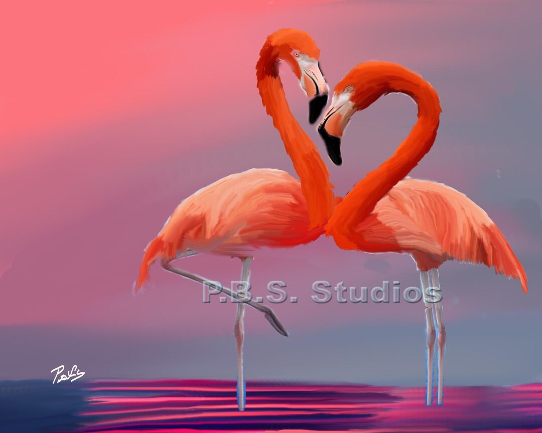 Pink Flamingos - Etsy