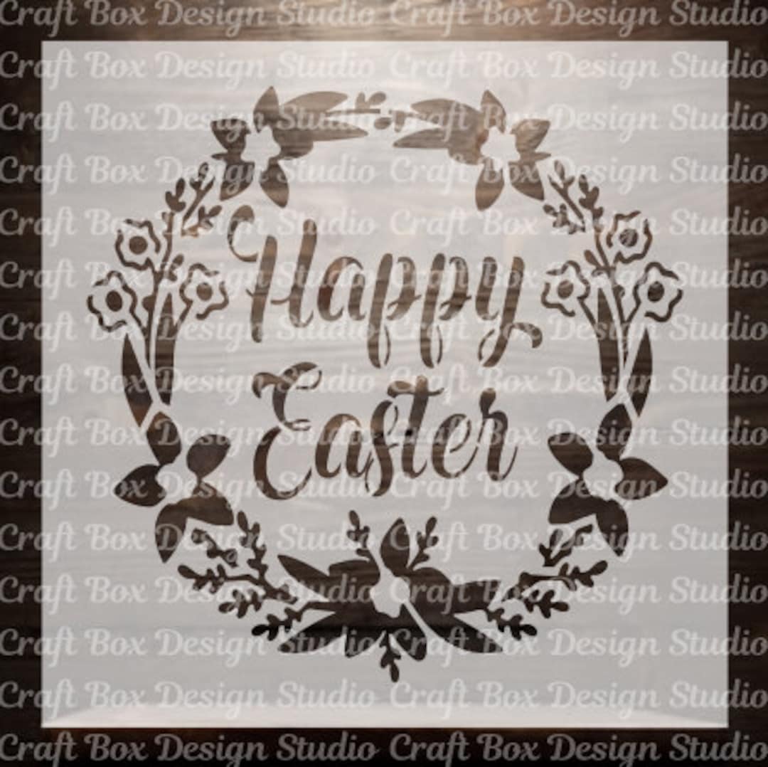 Happy Easter Stencil Reusable Easter Stencil - Etsy