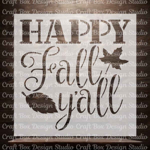 Happy Fall Stencil - Etsy