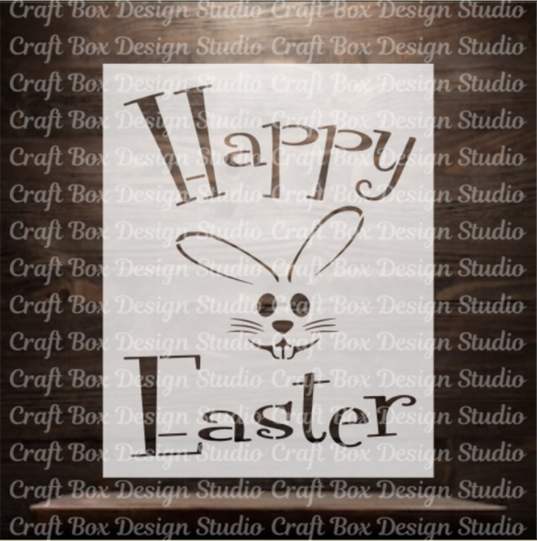 Happy Easter Reusable Stencil - Etsy