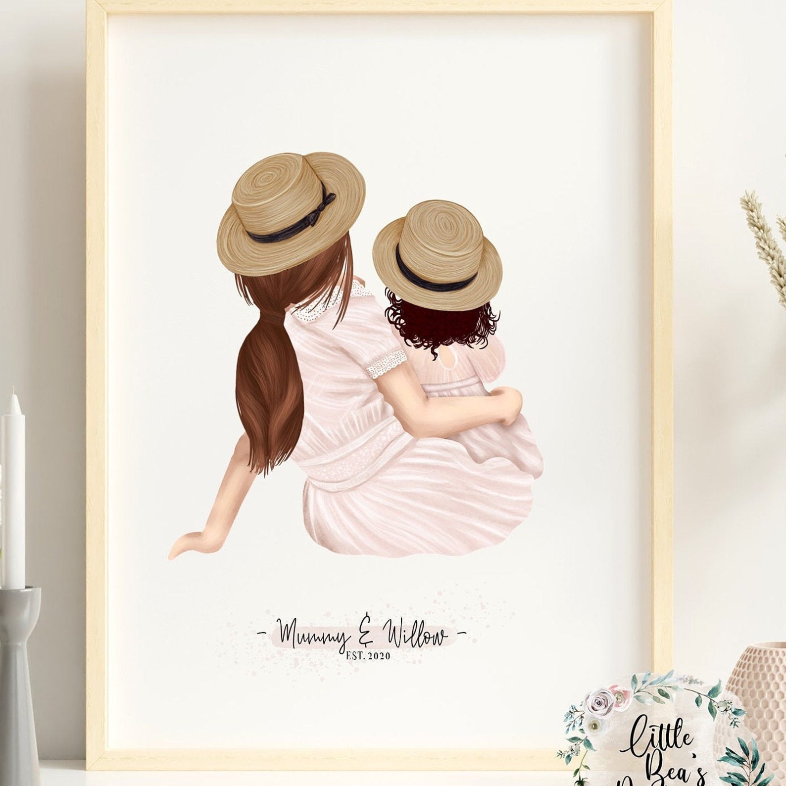 PERSONALISED MUM DAUGHTER Print Mum Birthday Gift A4 A3 - Etsy UK