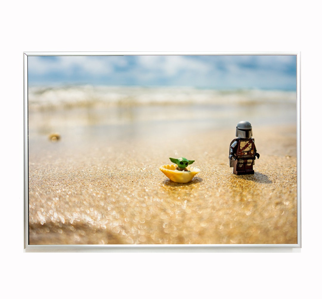 Mandalorian Poster Grogu Beach shell the Child Toy Photograph Starwars ...