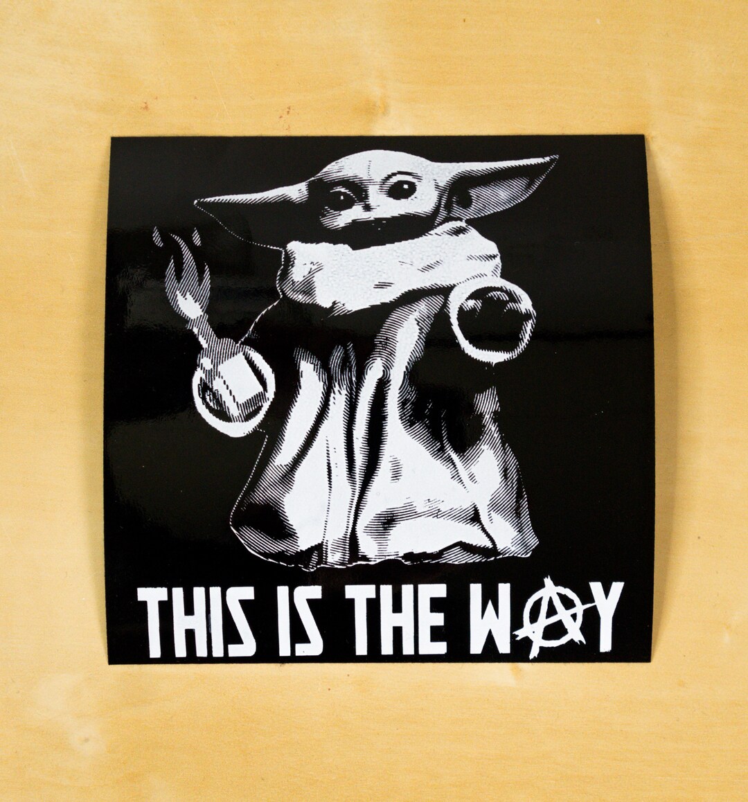 Starwars Sticker Baby Yoda Grogu Bumper Sticker Decal Glossy Car ...