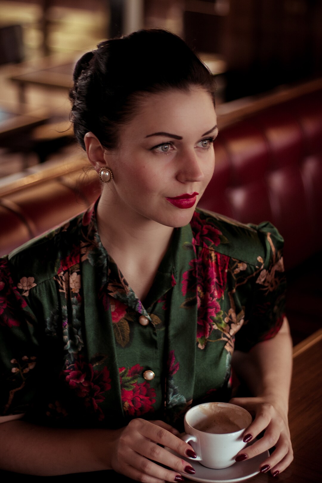 40s Blouse Romy Silk - Etsy