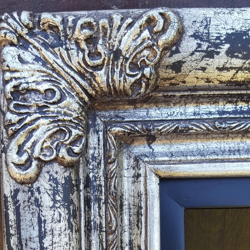 Antique Style Low Profile Frame. Ornate Wood Picture Frame - Etsy