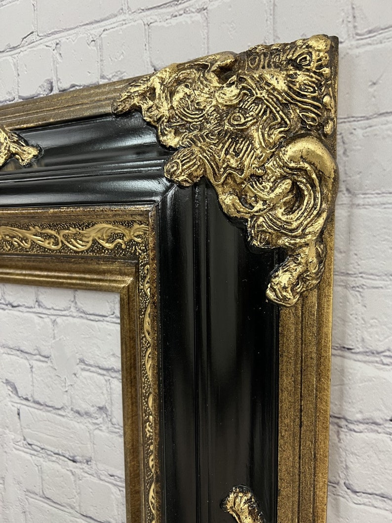 Baroque Colonial Style Frame Antique Goldblack Frameornate | Etsy