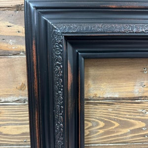 18 X 24 in Stock Ready to Ship, Distressed Black Picture Frame, Vintage ...