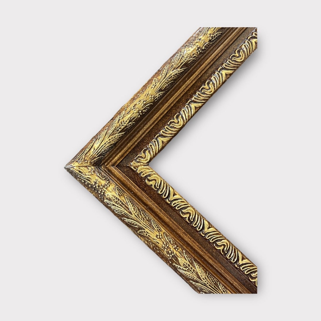 Classic Baroque Ornate Wood Frame,bronze FINISH, Wood Picture Frame ...