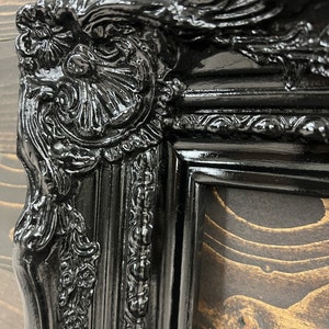 Classic Colonial Style Wood Picture Frame, HIGH GLOSS BLACK, Vintage ...
