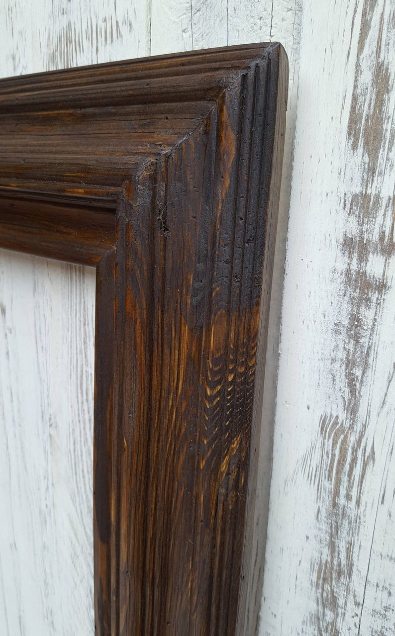 Western style picture frame wood rustic frame rustic decor | Etsy