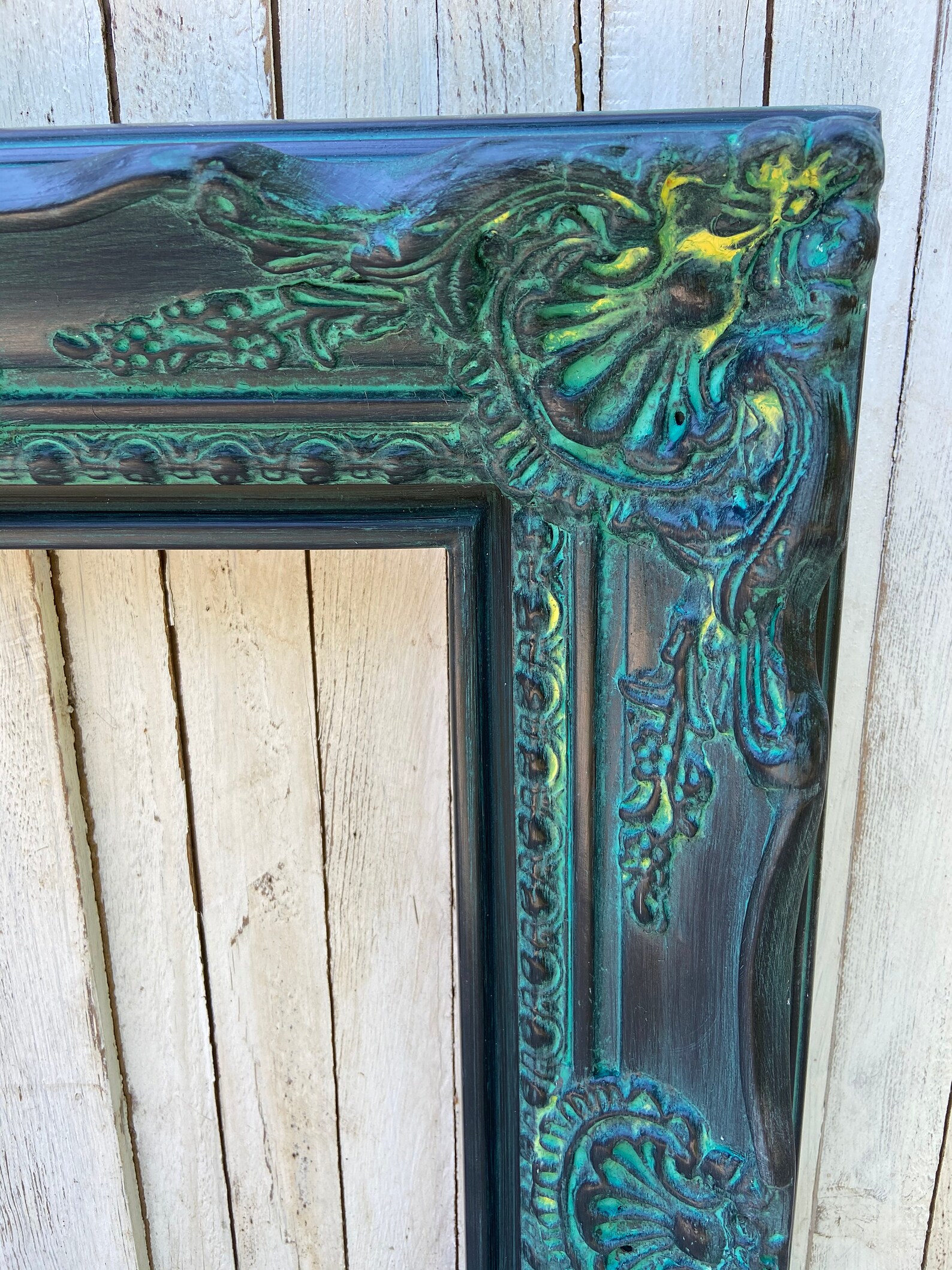 Classic Colonial Style Wood Picture Frame Distressed ornate - Etsy