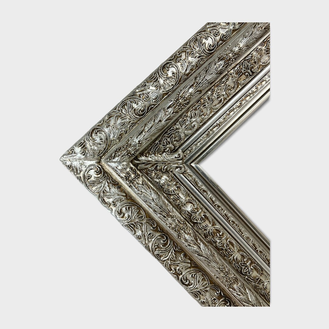 Baroque Colonial Style Frame, Antique Silver, Wedding Frame,canvas ...