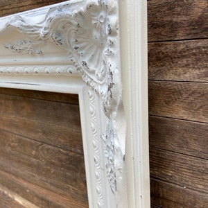 Classic Colonial Style Wood Picture FrameDistressed White | Etsy