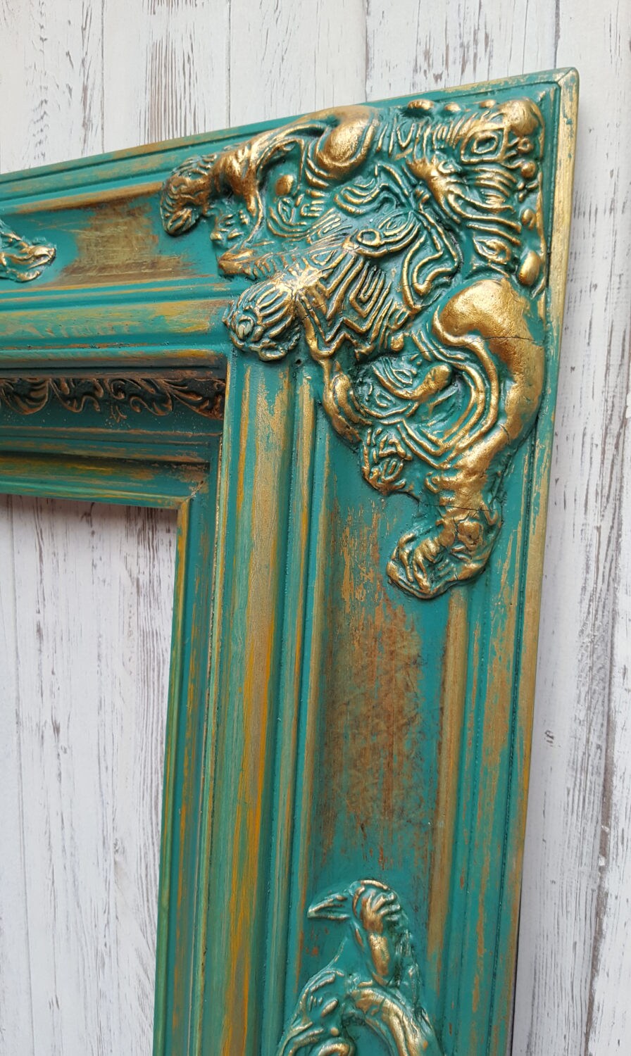 Baroque Colonial Style Frame, AGED GOLD, Wedding Frame,ornate Wood ...