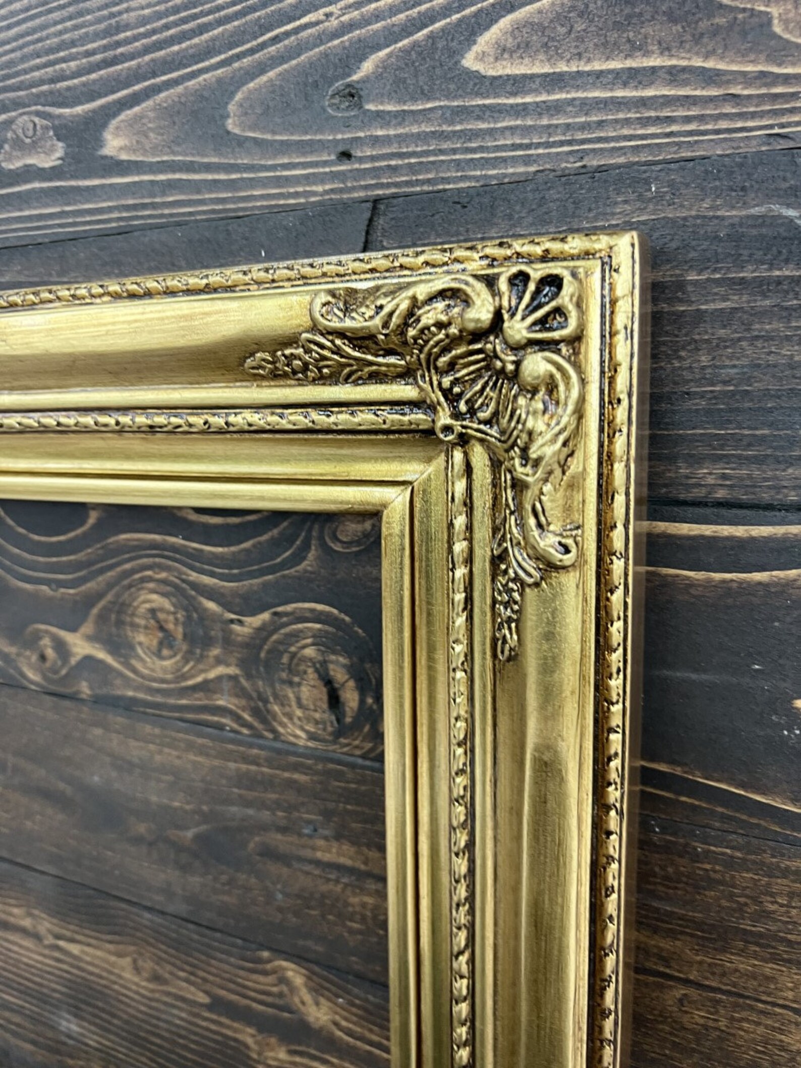 Classic Colonial Narrow Version Ornate Wood Picture Frame - Etsy