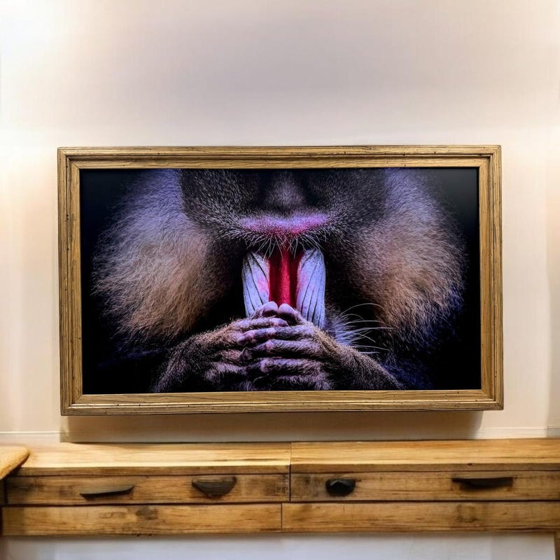 Wood Tv Stand With Light - Etsy