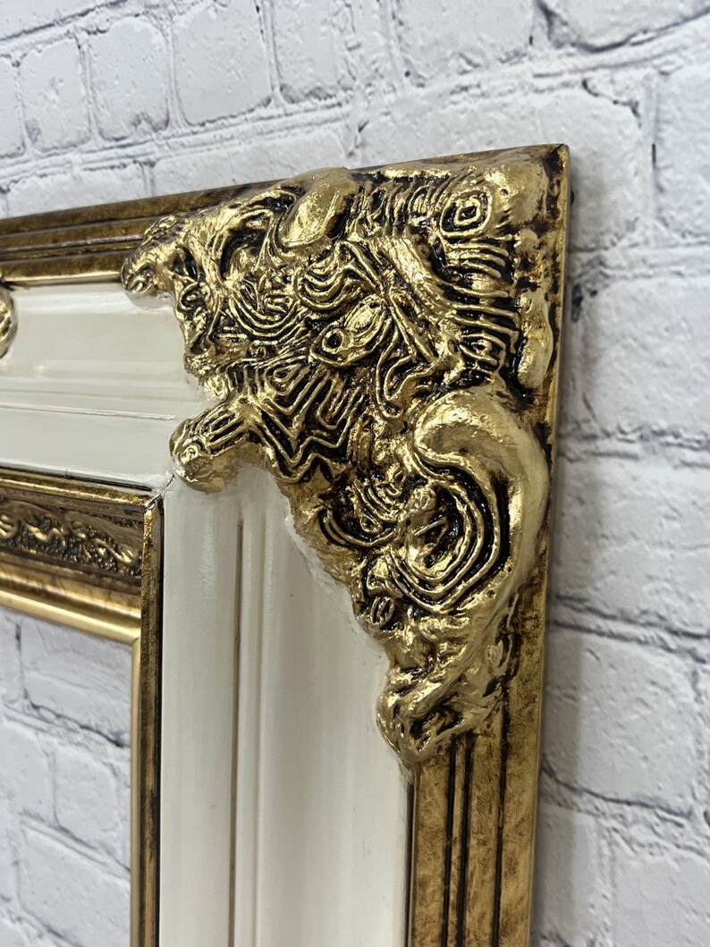 Baroque Colonial Style Frame Antique Goldivory Frameornate - Etsy
