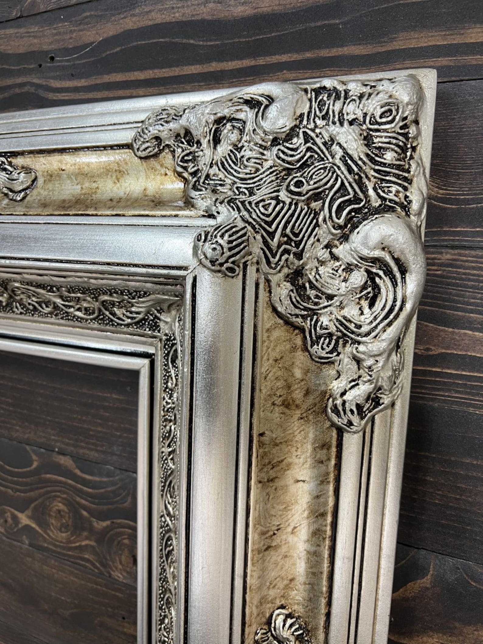 Baroque Victorian Style Frame, Antique Silver, Wedding Frame,colonial ...