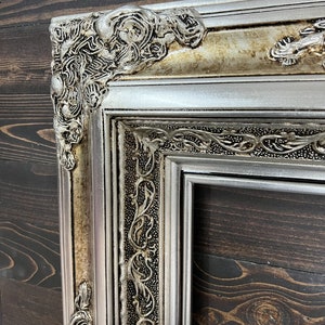 Baroque Victorian Style Frame, Antique Silver, Wedding Frame,colonial ...