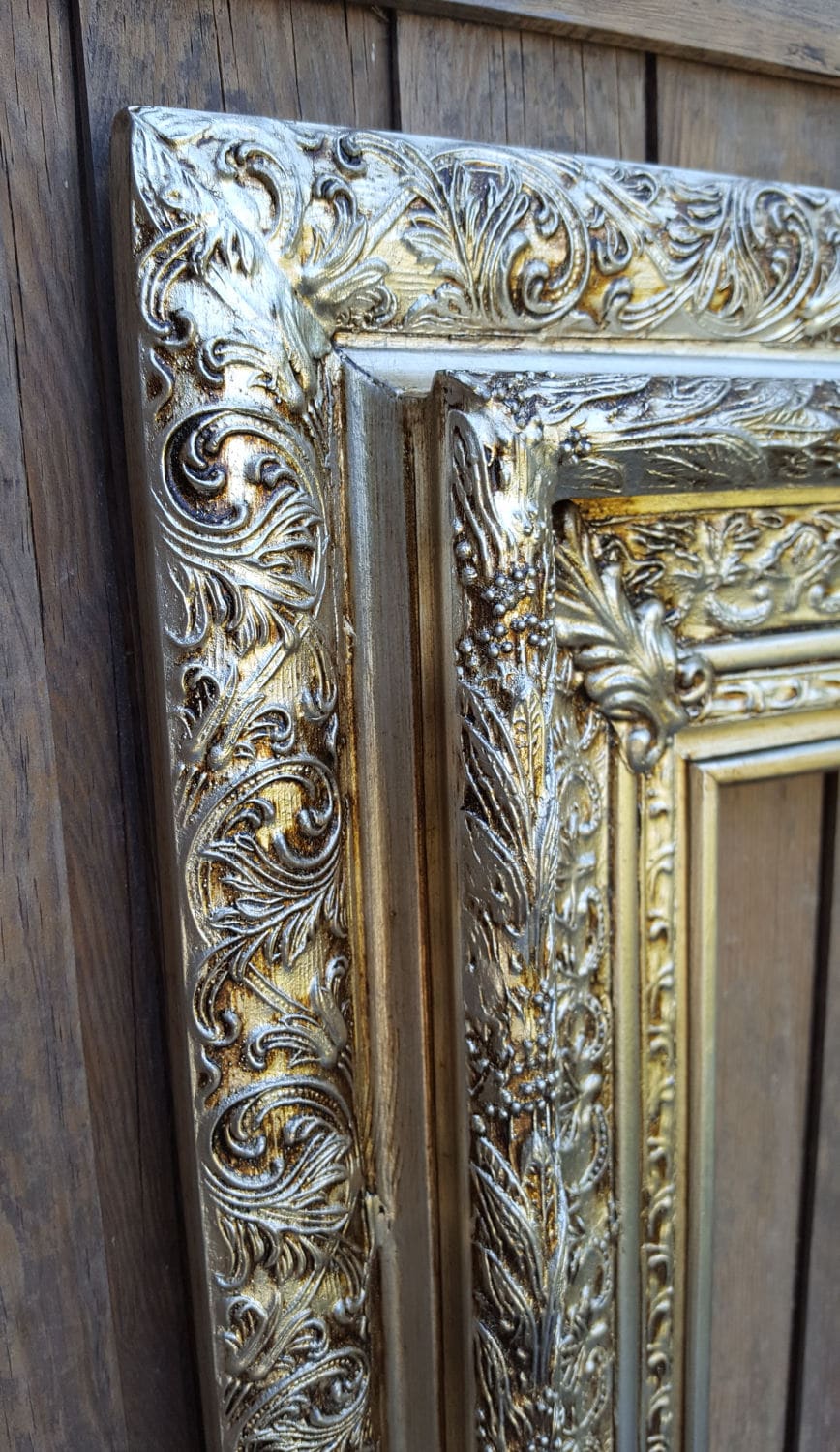 Baroque Colonial Style Frame antique silver wedding | Etsy