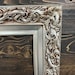 Victorian Style Wood Picture Frame SILVER LEAF Canvas Frame - Etsy