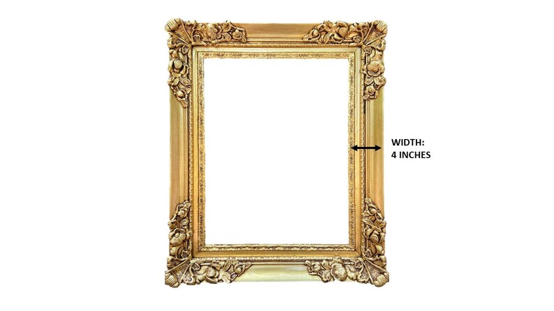 Old World Style Picture Frame Ornate Wood picture frameGold | Etsy