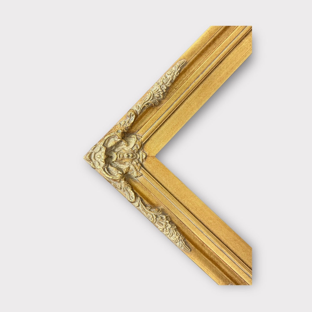 Victorian Style Picture Frame, Ornate Wood Picture Frame,gold Leaf ...