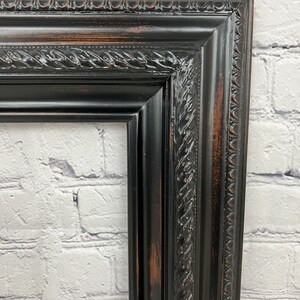 Distressed Black Picture Frame, Vintage Picture Frame, Antique Style ...