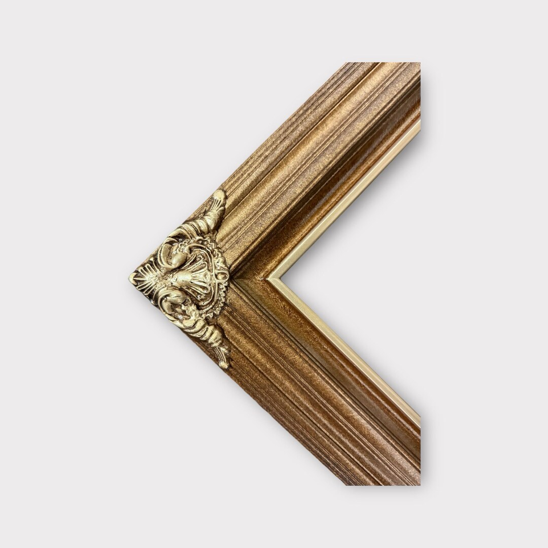 Classic Compo Ornate Wood Frame, BRONZE Finish, Hand Painted ,vintage ...