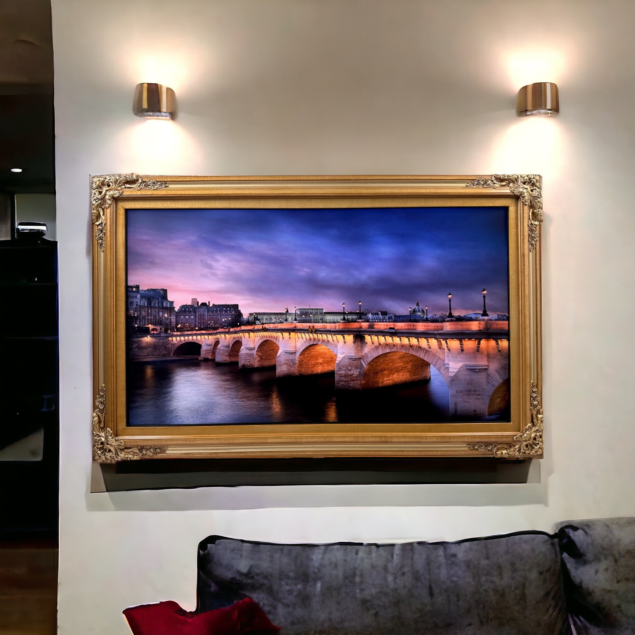 32" to 65" Inch Ornate Frame for Samsung the Frame TV and Frame Pro TV ...