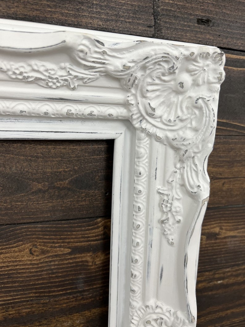 Classic Colonial Style Wood Picture Framedistressed White - Etsy