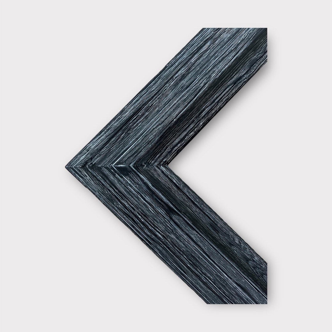 Western Style Picture Frame, RUSTIC BLACK, Distressed Wood Rustic Frame ...