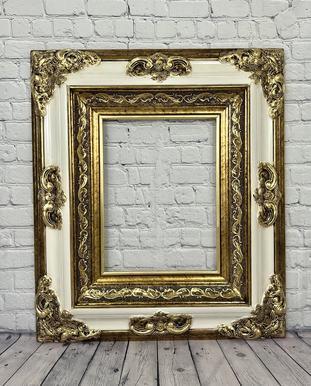 Baroque Colonial Style Frame Antique Gold ivory Frame ornate Wood Frame canvas Frame Custom Made Frame Gold Leaf Oil Painting Frame Etsy